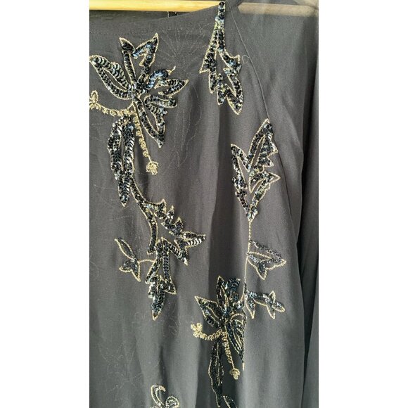 Uterque | Dresses | Uterque Kaftan With Fringe Embellished Midi Dress ...
